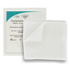 Compresse de gaze stérile - 40x40cm | Probeautic Institut | Produit ...